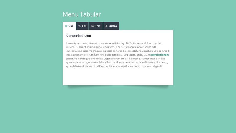 Pretty Tab Menu CSS/JS