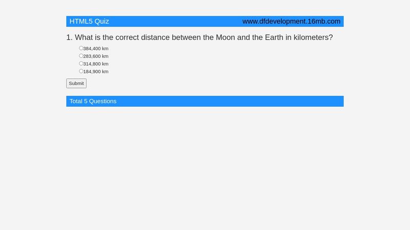 Simple Javascript Quiz