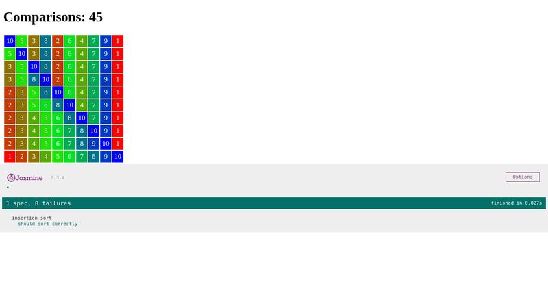 Visualized Algo: Insertion Sort