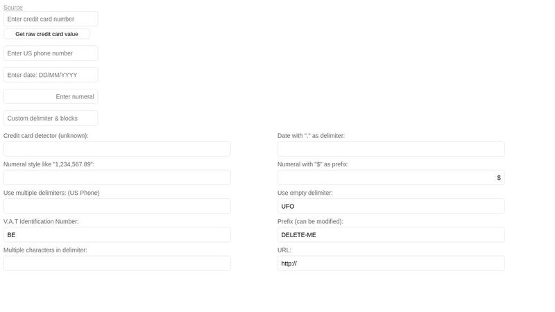 Cleave.js - Input Formatting