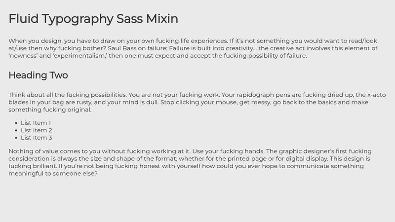 Fluid Type Sass Mixin