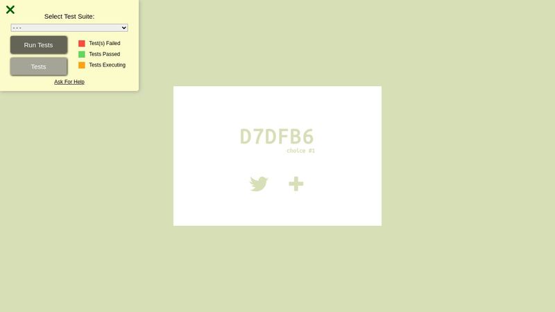 FreeCodeCamp: Random Color Machine