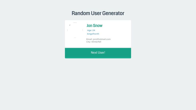 Random Profile Generator