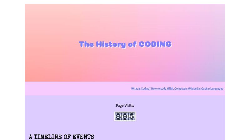 The History of Coding