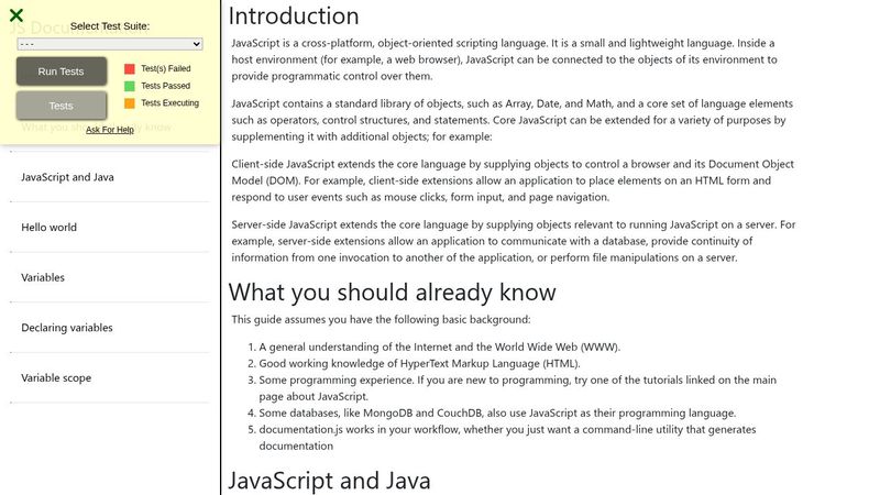 Technical Documentation Page