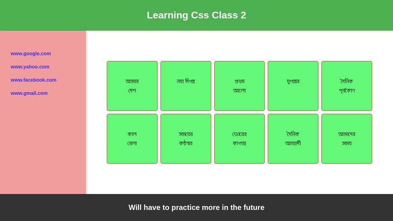 Learning CSS Class 2