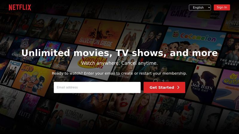 Netflix Landing Page Clone with Tailwind CSS