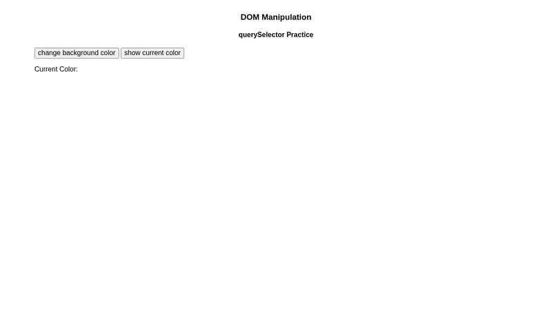 Lab #34 - DOM Manipulation - querySelector