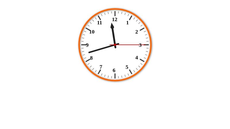 HTML5 canvas clock
