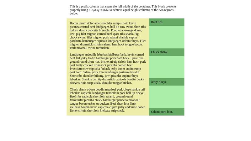 Flexbox Equal height Columns flexbox-equal-height-columns