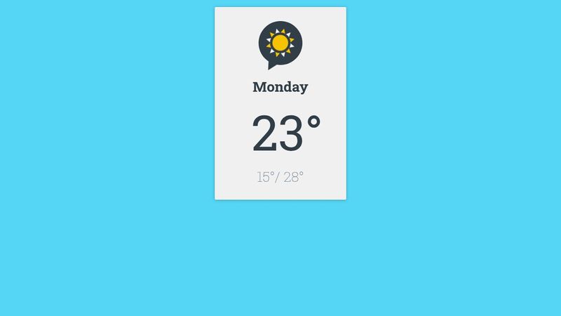 CSS Weather Icon Animation (Practice)