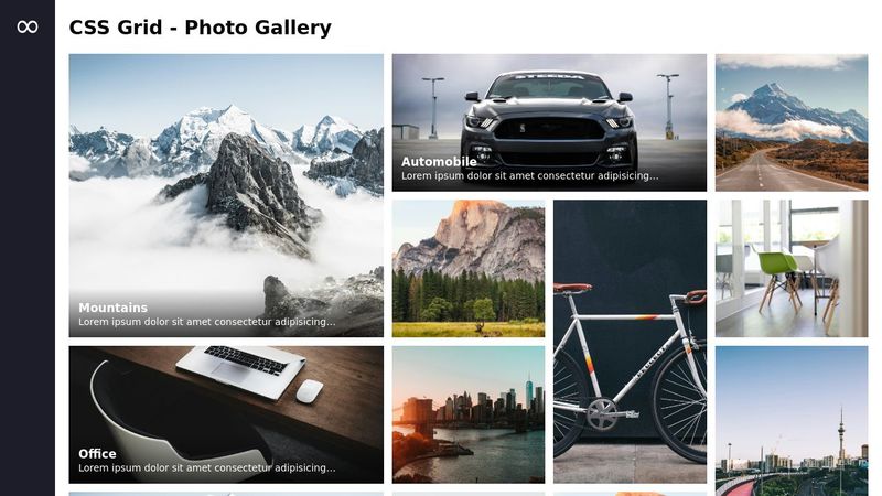 Responsive Photo Gallery with CSS GRID