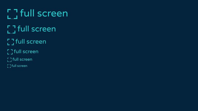 Pure CSS full screen icon