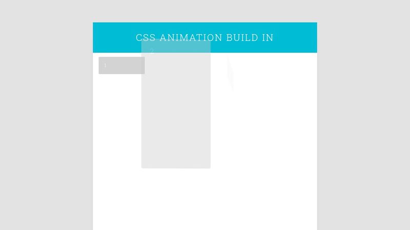 CSS ANIMATION PAGE BUILD