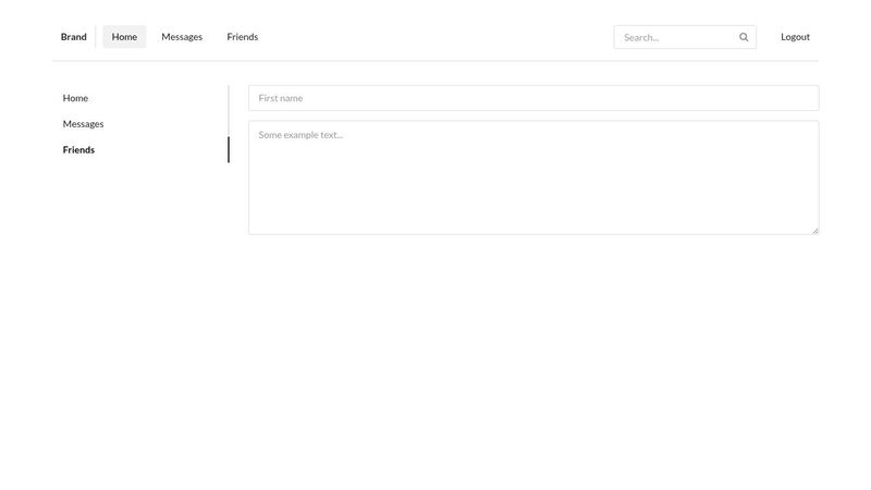 Semantic UI Dashboard Example