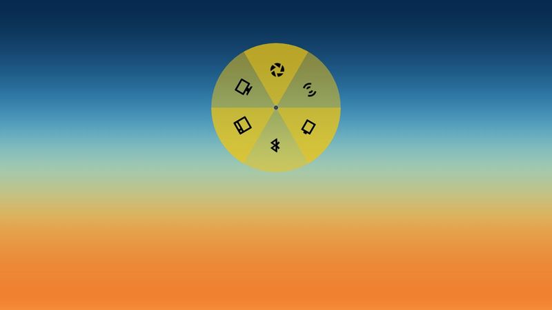 Pure css circle menu