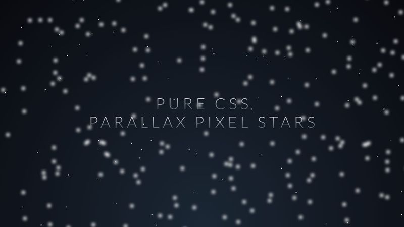 Parallax Star background in CSS Parallax Star background in CSS
