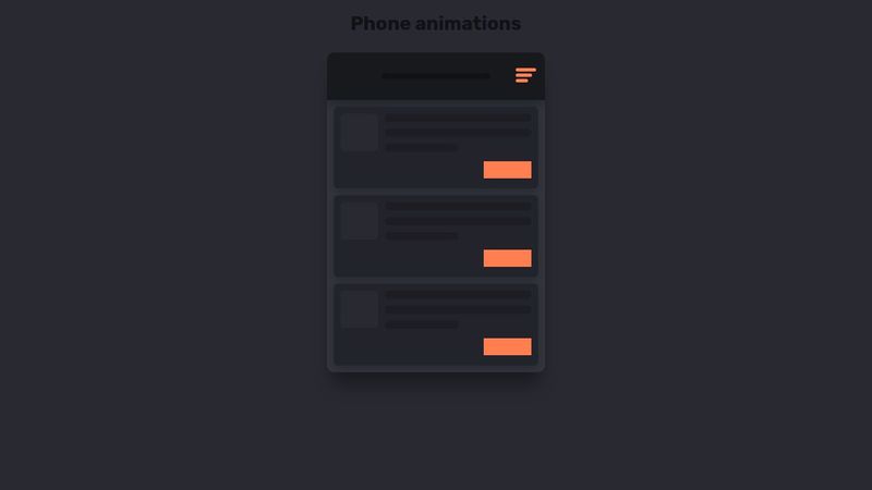 Mobile Phone Animations Examples