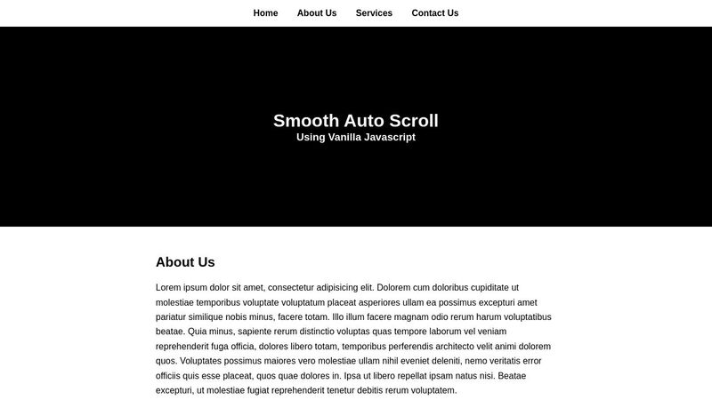 Smooth Auto Scroll Animation