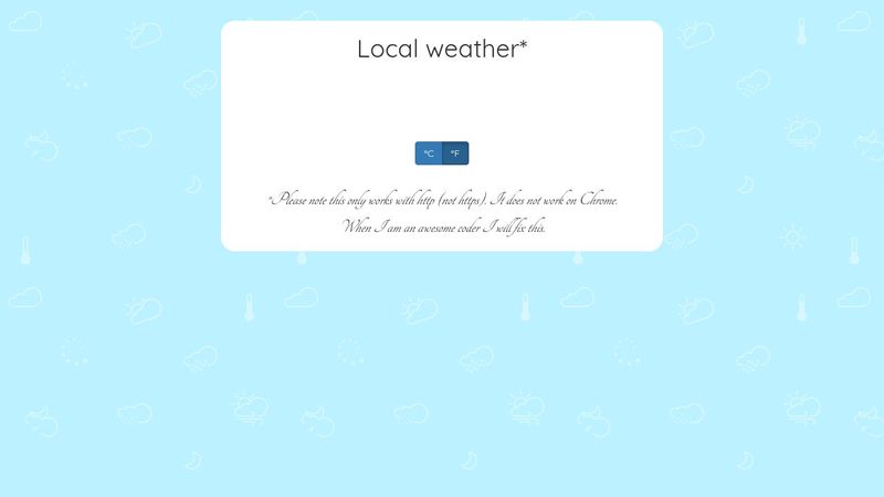 Local weather (FreeCodeCamp)