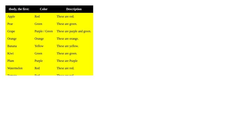 CSS Only Fixed Table Headers