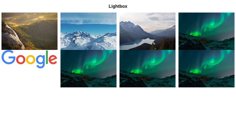 Lightbox (Modal Image Gallery)