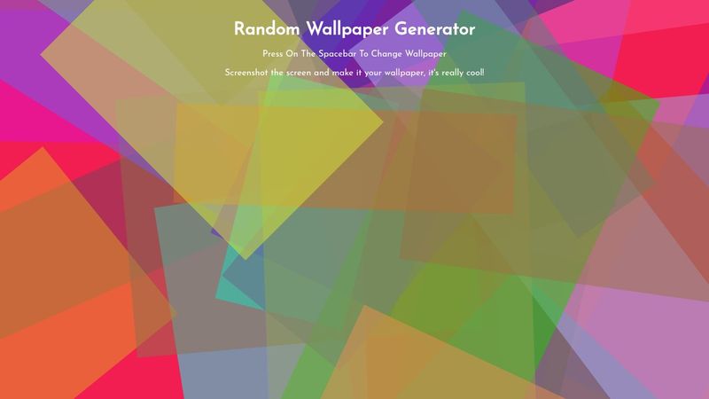 Random Wallpaper Generator