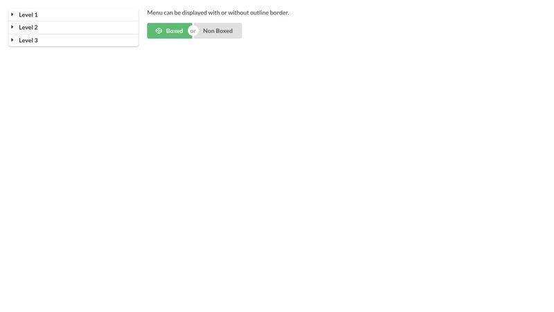 Semantic-UI Nested Accordion Menu