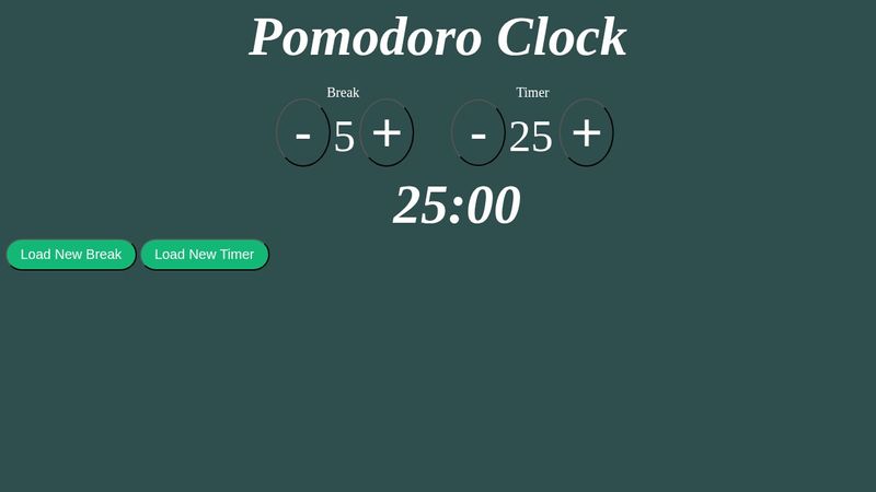 Pomodoro Clock in Javascript