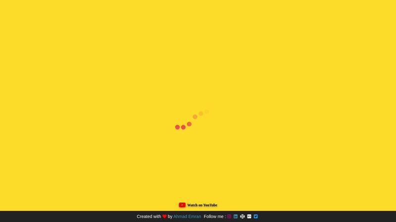 Awesome loading screen using only HTML & CSS