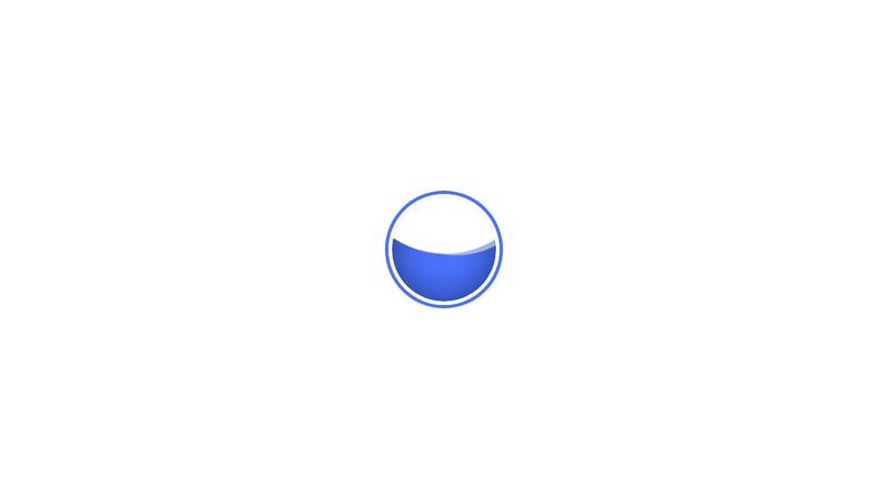 Pure Css Water Wave Loading Animation