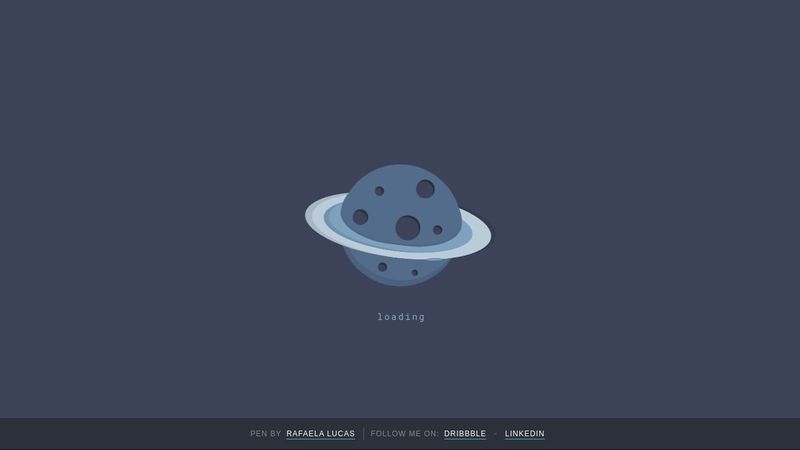 Pure CSS Planet Loader Animation #cpc-planets