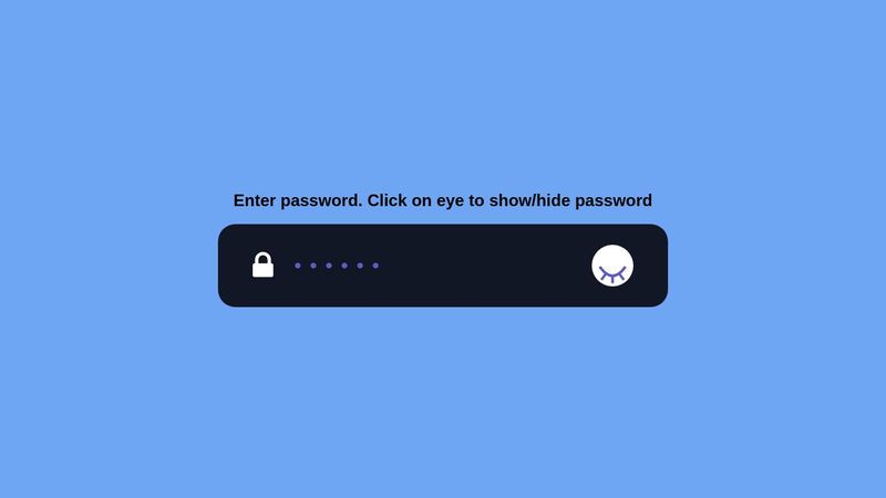 show password input animation