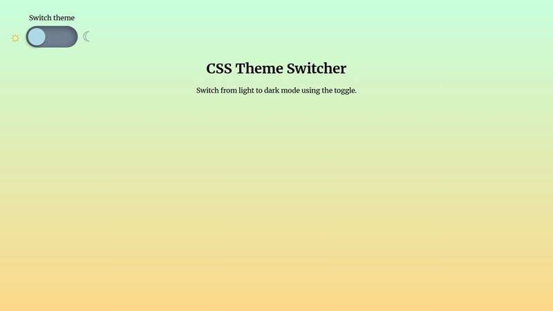 CSS Theme Switcher