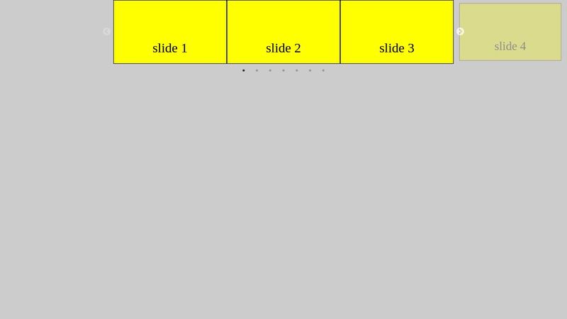 Slick slider example slides visible