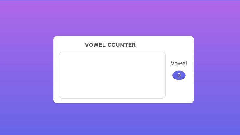 Vowel Counter