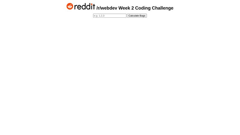 Reddit WebDev Code Challenge