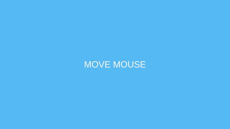 Bubbles animation mouse move