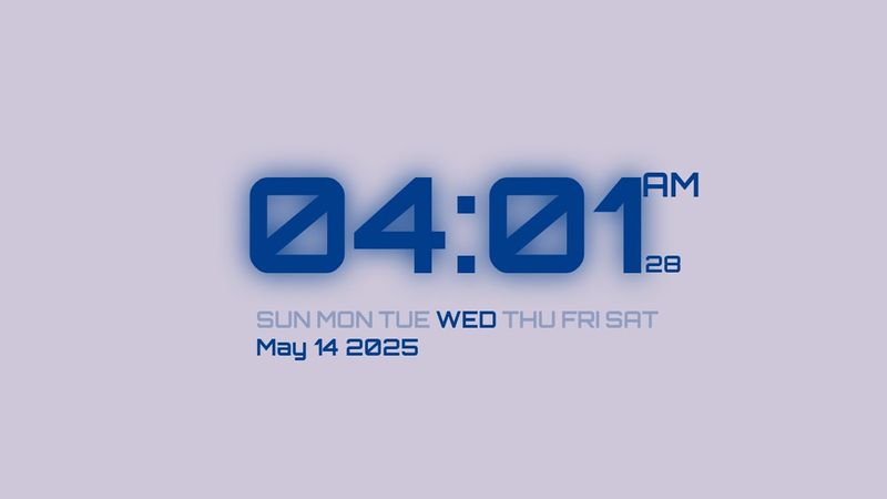 Digital Clock Ui Design Using Css3 And Javascript Html 9444