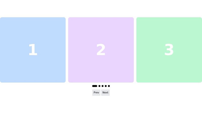 Tailwind carousel with pagination
