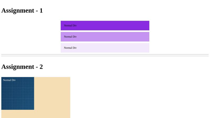 CSS Assignment-5-To-8