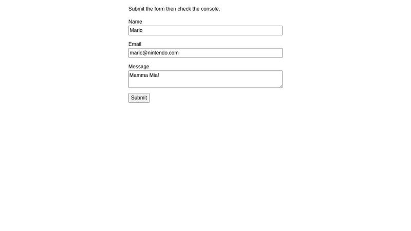 Serialize form data into an object