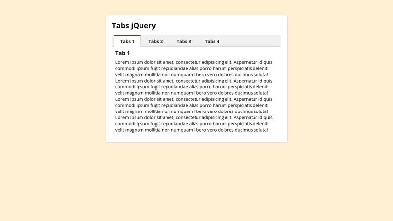 Tabs jQuery