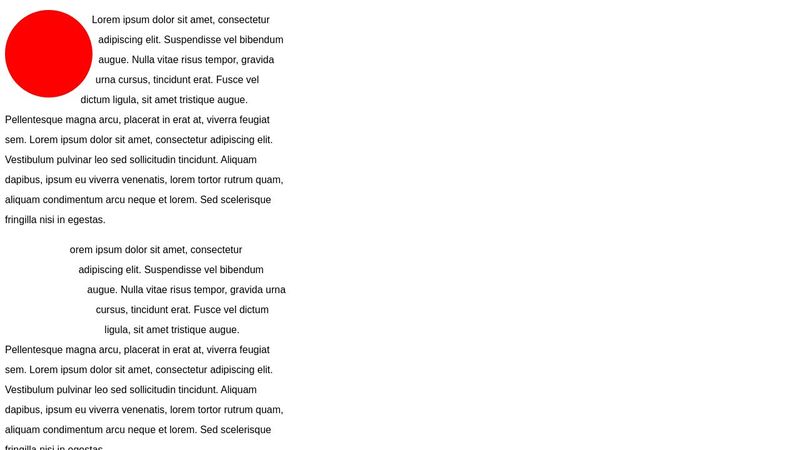 Testing CSS Shape Outside