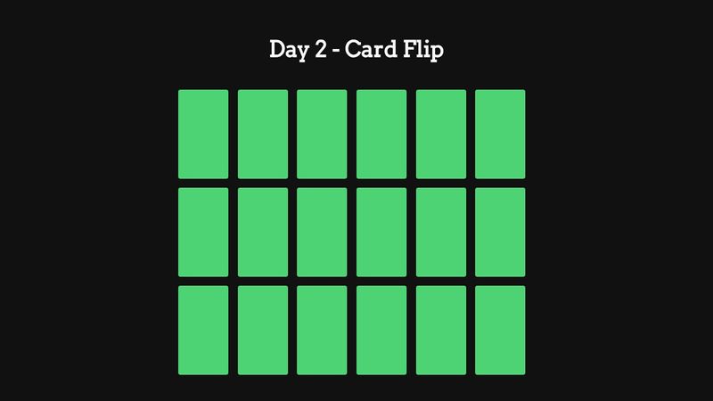Learn CSS Animation | Day 2 - Card Flip