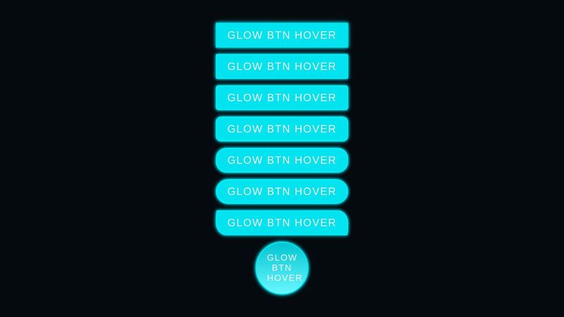 glow button hover - css