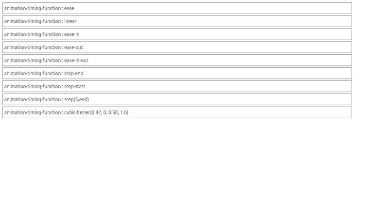 animation-timing-function CSS exemple de code | ZONE CSS