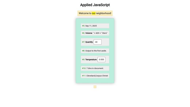 🔒 Applied JavaScript Activity
