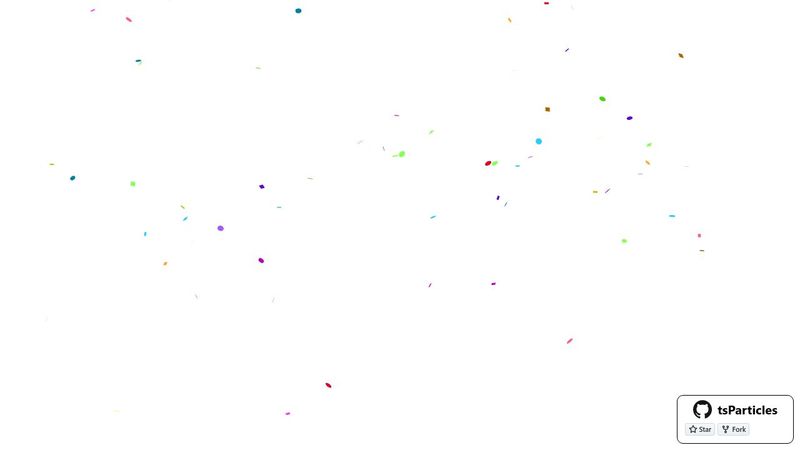 tsParticles Confetti Fireworks