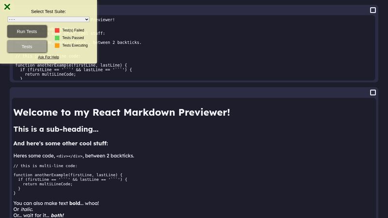 Markdown renderer